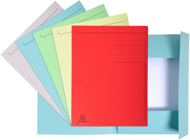 Dossiermap Exacompta Forever A4 3 kleppen 280gr assorti bij Kieft All ...